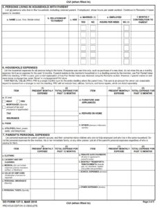 DD Form 137-3 – Dependency Statement – Parent (Instructions) - DD Forms