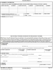 DD Form 137-3 – Dependency Statement – Parent (Instructions) - DD Forms