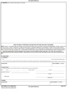 DD Form 137-6 – Dependency Statement – Full-Time Student 21 – 22 Years ...