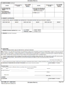 DD Form 137-7 – Dependency Statement – Ward of a Court (Instructions ...