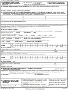 DD Form 149 – Application for Correction of Military Record Under the ...