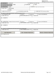 DD Form 1692-1 – Engineering Change Proposal (ECP), Page 1 ...