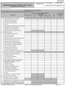 DD Form 1692 – Engineering Change Proposal (ECP), Complete ...