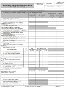 DD Form 1692 – Engineering Change Proposal (ECP), Complete ...