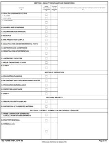 DD Form 1484 – Post-Award Conference Record - DD Forms