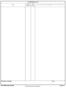 DD Form 1484 – Post-Award Conference Record - DD Forms