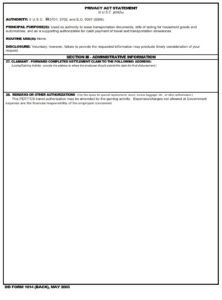 DD Form 1614 – Request/Authorization for DoD Civilian Permanent Duty or ...