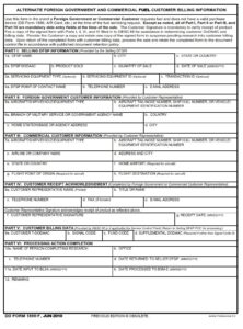 DD Form 1898-F – Alternate Foreign Government and Commercial Fuel ...