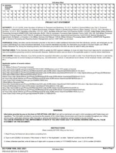 DD Form 1966 – Record of Military Processing – Armed Forces of the ...