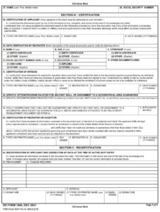 DD Form 1966 – Record of Military Processing – Armed Forces of the ...