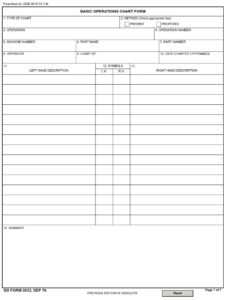 DD Form 2033 – Basic Operations Chart - DD Forms