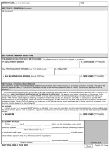 DD Form 2656-5 – Reserve Component Survivor Benefit Plan (RCSBP ...