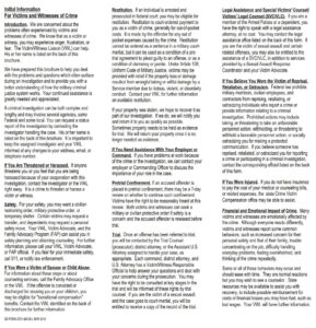 DD Form 2701 – Initial Information for Victims and Witnesses of Crime ...