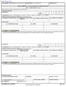 DD Form 2792 – Family Member Medical Summary - DD Forms