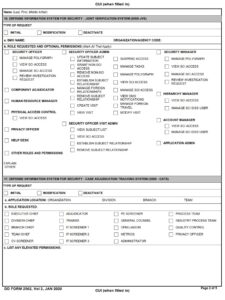 DD Form 2962V2 – Personnel Security System Access Request (PSSAR ...