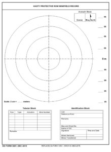 DD Form 3007 – Hasty Protective Row Minefield Record - DD Forms