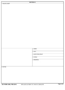 DD Form 3009 – Route Classification - DD Forms