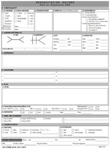 DD Form 3019 – Resuscitation Record - DD Forms