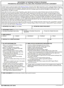 DD Form 3034 – Department of Defense Pathways Program Presidential ...
