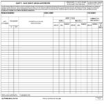 DD Form 365-3 – Record of Weight and Balance Personnel - DD Forms