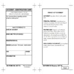 DD Form 518 – Accident Identification Card - DD Forms