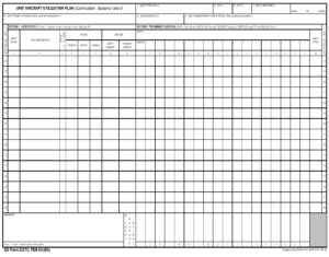 DD Form 2327C – Aircraft Utilization Plan, Unit (Continuation) - DD Forms