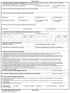 DD Form 2569 – Third Party Collection Program/Medical Services Account ...