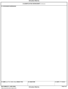 DD Form 2711 – Initial Custody Classification - DD Forms