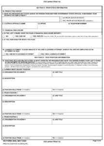 DD Form 2945 – Post-Government Employment Advice Opinion Request - DD Forms