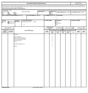 DD Form 2794 – Cost and Software Data Reporting Plan - DD Forms