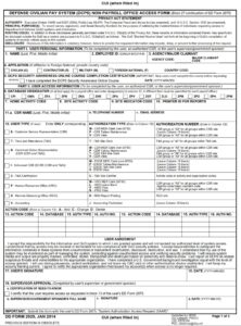DD Form 2929 – Defense Civilian Pay System (DCPS) Non-Payroll Office ...