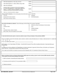 DD Form 2930 – Privacy Impact Assessment (PIA) - DD Forms