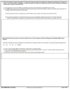 DD Form 2930 – Privacy Impact Assessment (PIA) - DD Forms