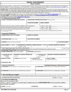 DD Form 3193 – Travel Pass Request - DD Forms