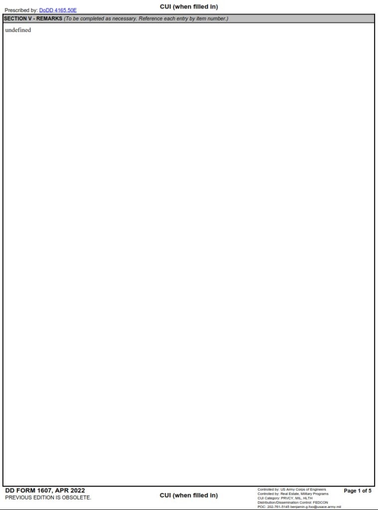 DD Form 1607 – Application For Homeowners Assistance Program - DD Forms