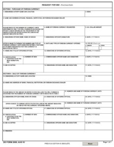 DD Form 2668 – Request for Bid (Purchase/Sale) - DD Forms