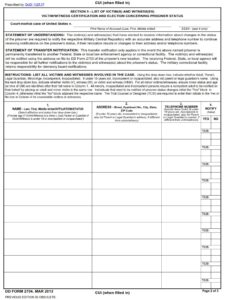 DD Form 2704 – Victim/Witness Certification and Election Concerning ...