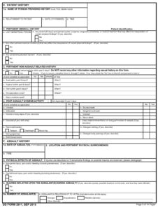 DD Form 2911 – DoD Sexual Assault Forensic Examination Report - DD Forms
