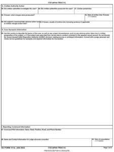DD Form 3114 – Department of Defense Uniform Command Disposition Report ...