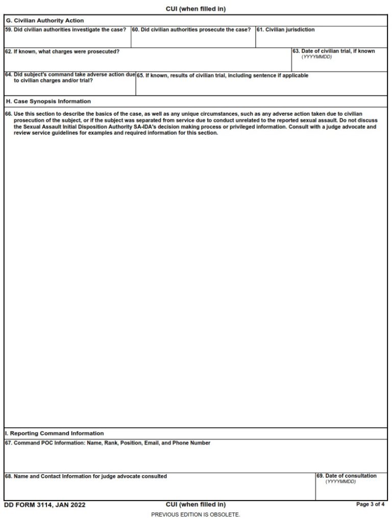 DD Form 3114 – Department of Defense Uniform Command Disposition Report ...