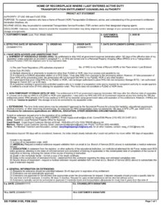 DD Form 3155 – Home of Record/Place Where I Last Entered Active Duty ...